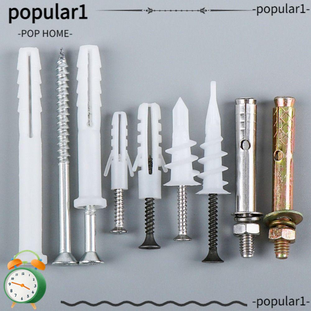 POP 10Sets/pack Expansion Screws Stainless Steel Wall Plug Home Pierced ...