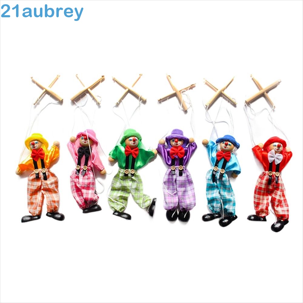 AUBREY1 Pull String Puppet For New Year Funny Wooden Kids Toy Colorful ...