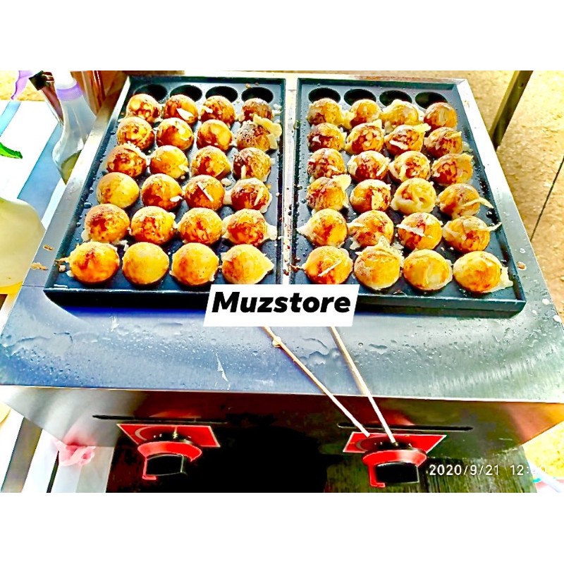 🔥Dapur Gas takoyaki🔥 dan kaya ball 56 lubang saiz double | Shopee Malaysia