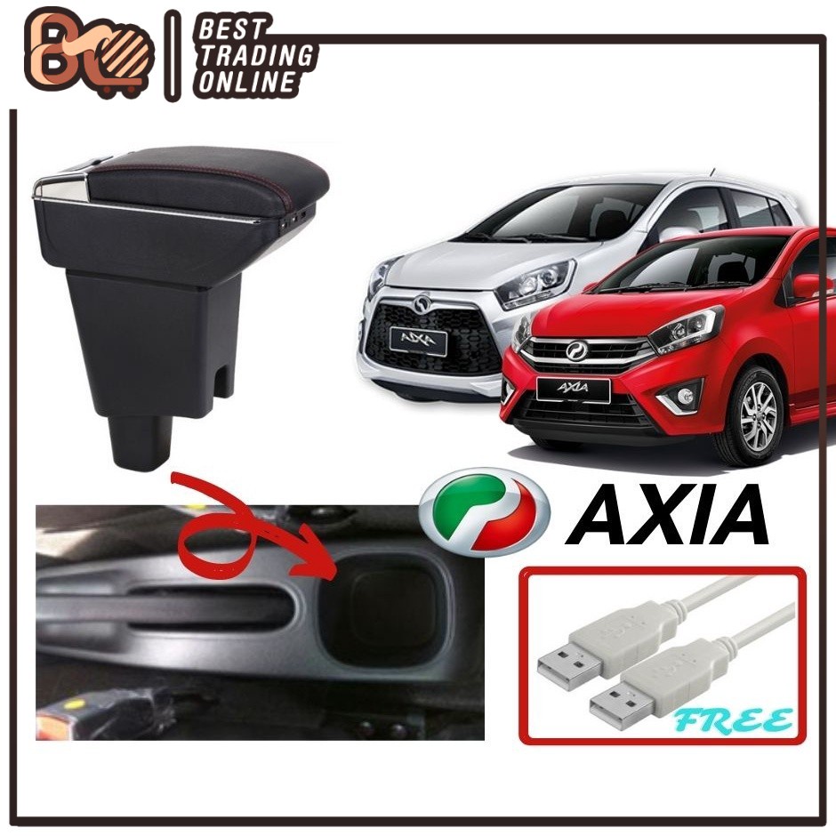 PERODUA AXIA ARMREST Arm Rest with 7 USB | Shopee Malaysia