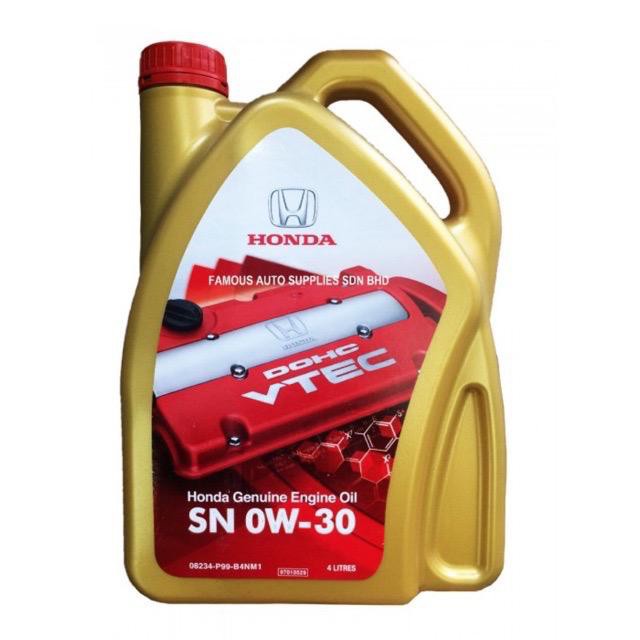 08234-P99-B4PMD Honda SN 0W30 Fully Synthetic Engine Oil (4 Liter) | Shopee Malaysia