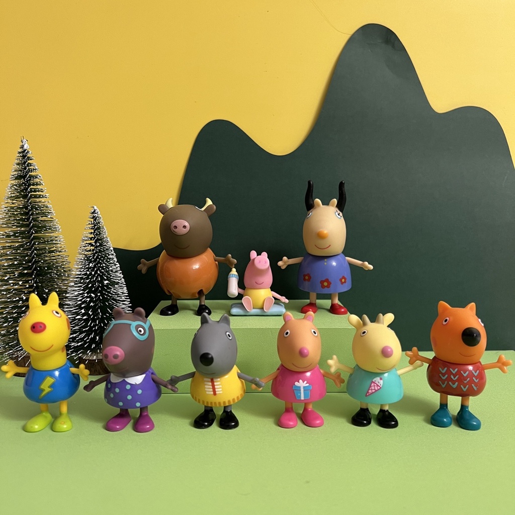 Peppa Pig figure doll antelope bull coyote mole rat goat Alexander ...