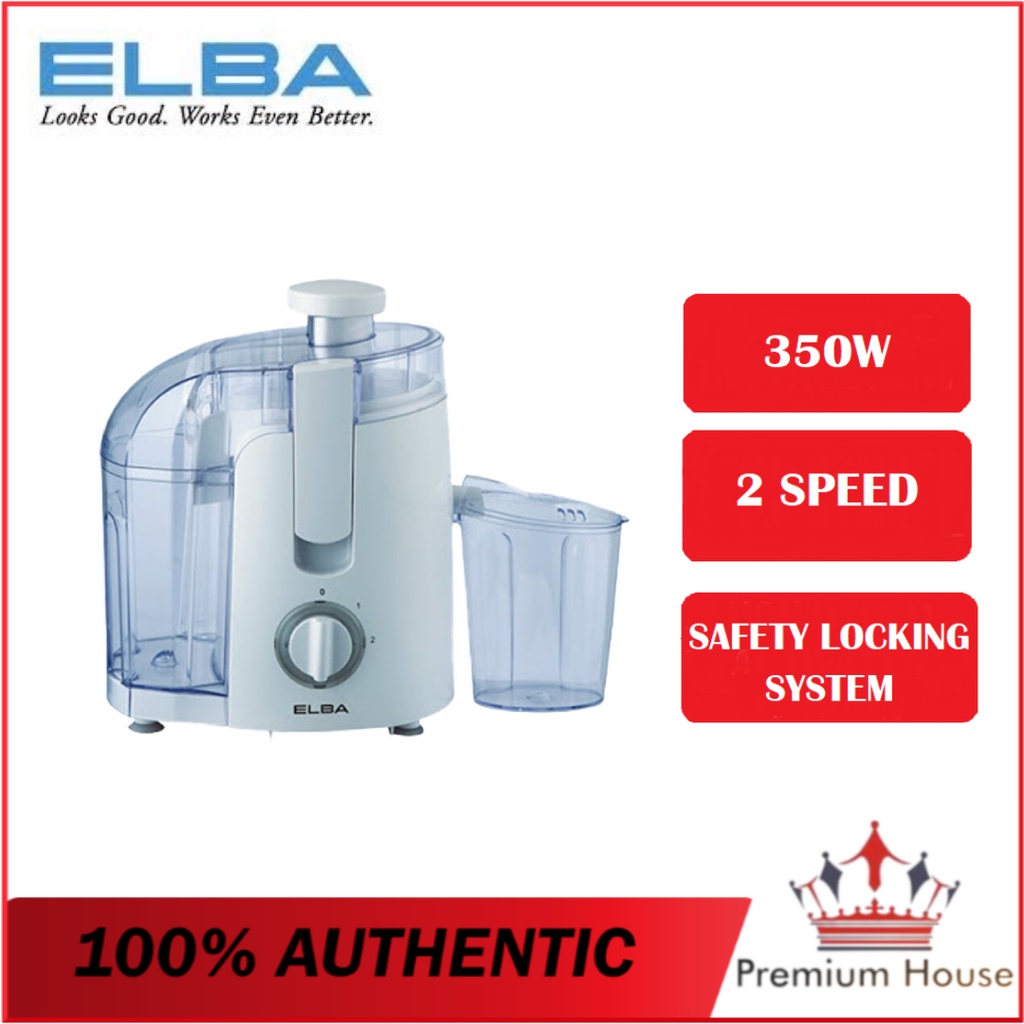 ELBA EJE-A0435(WH) 350W 400ML 2-SPEED JUICE EXTRACTOR | Shopee Malaysia