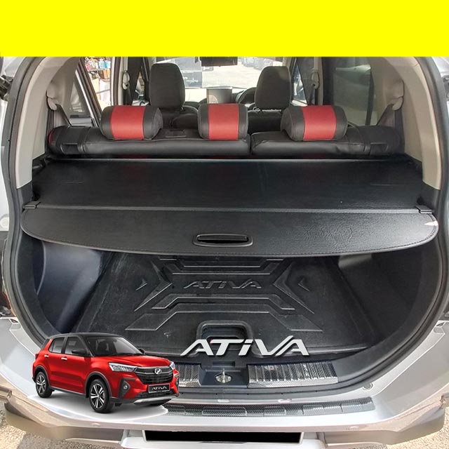 Hc Cargo Perodua ATIVA Leather Retractable Trunk Tonneau Cover Rear ...