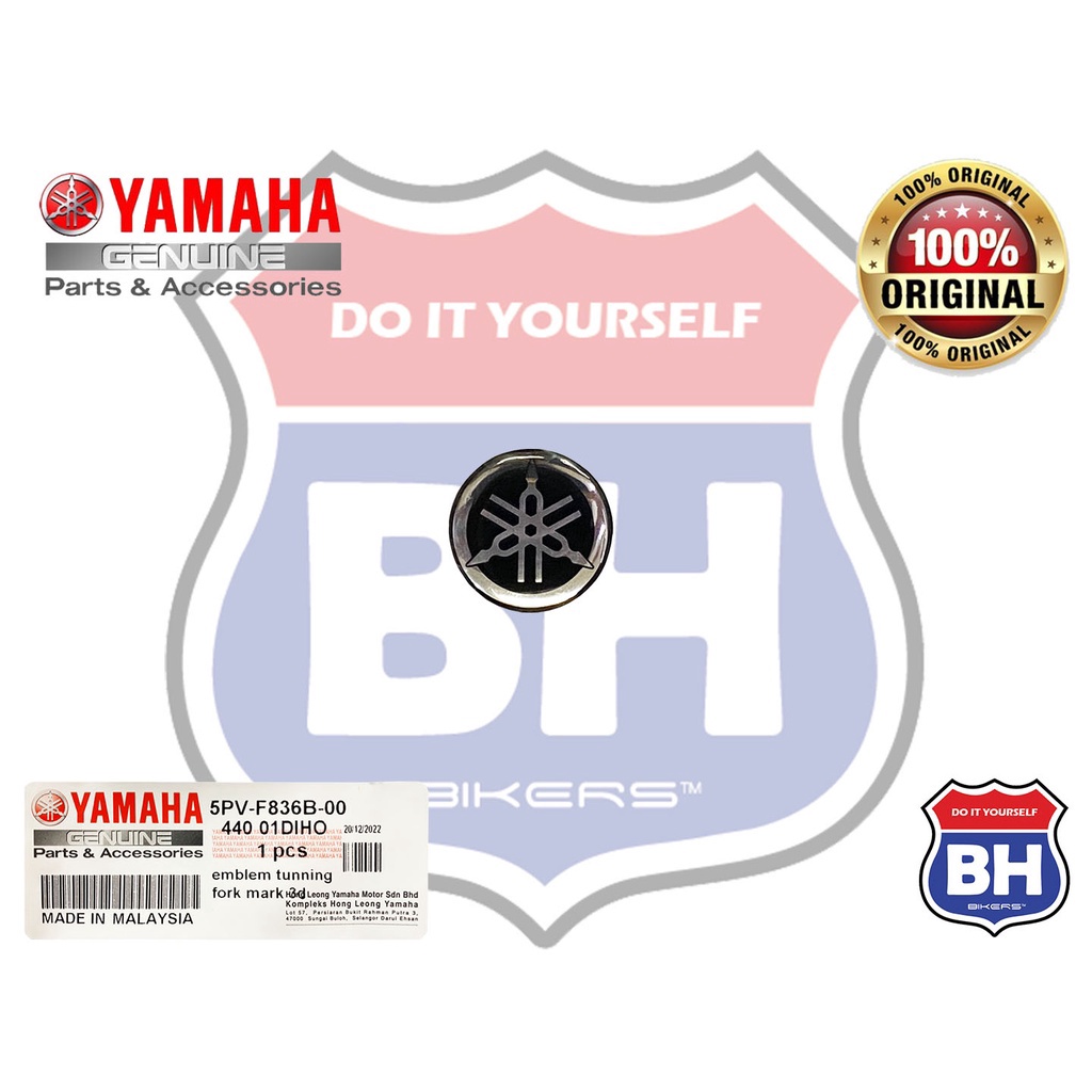 YAMAHA RXZ EMBLEM METER TUNING FORK LOGO 100% ORIGINAL HLY 5PV-F836B-00 ...