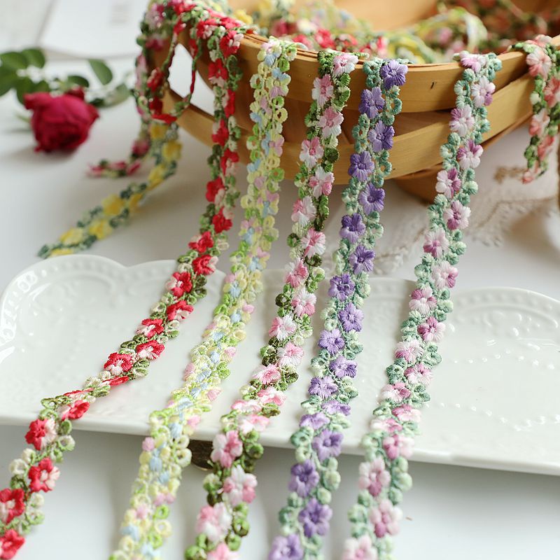 1 Yard Lace Trim Craft Flower Lace Fabric Venise Floral Embroidered ...