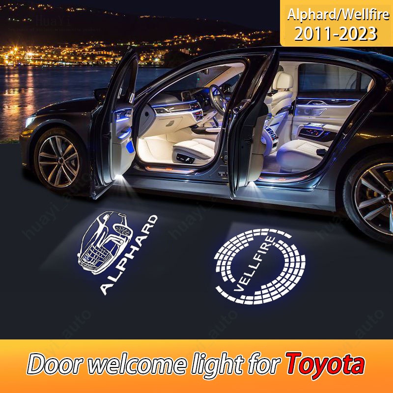 2pcs Toyota Alphard Vellfire LED Car Door Welcome Light Phantom Logo ...