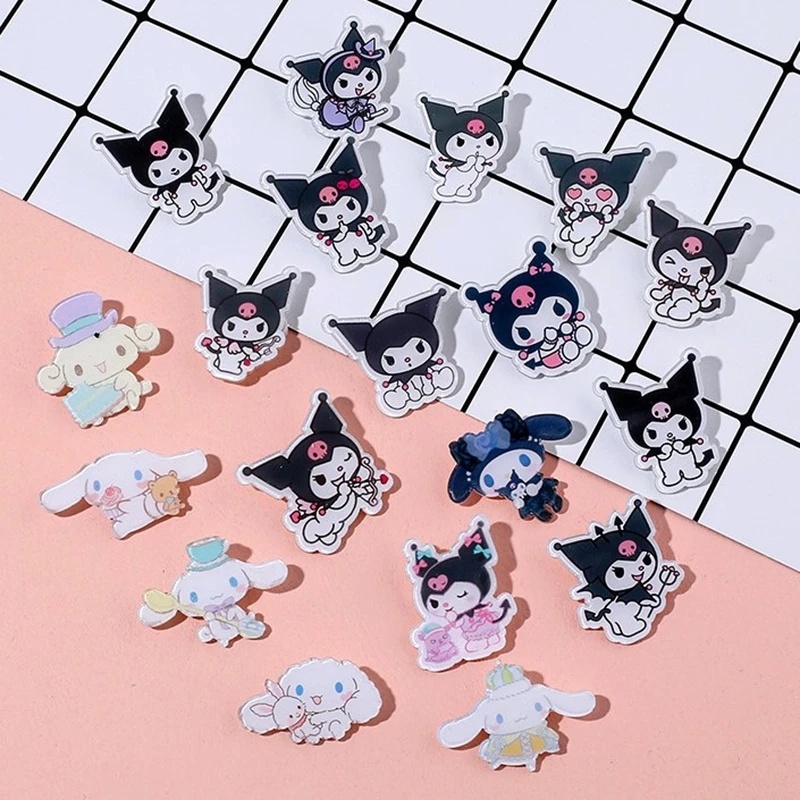 200pcs Cartoon Sanrio Stickers Cute Hello Kitty Cinnamoroll Kuromi My ...