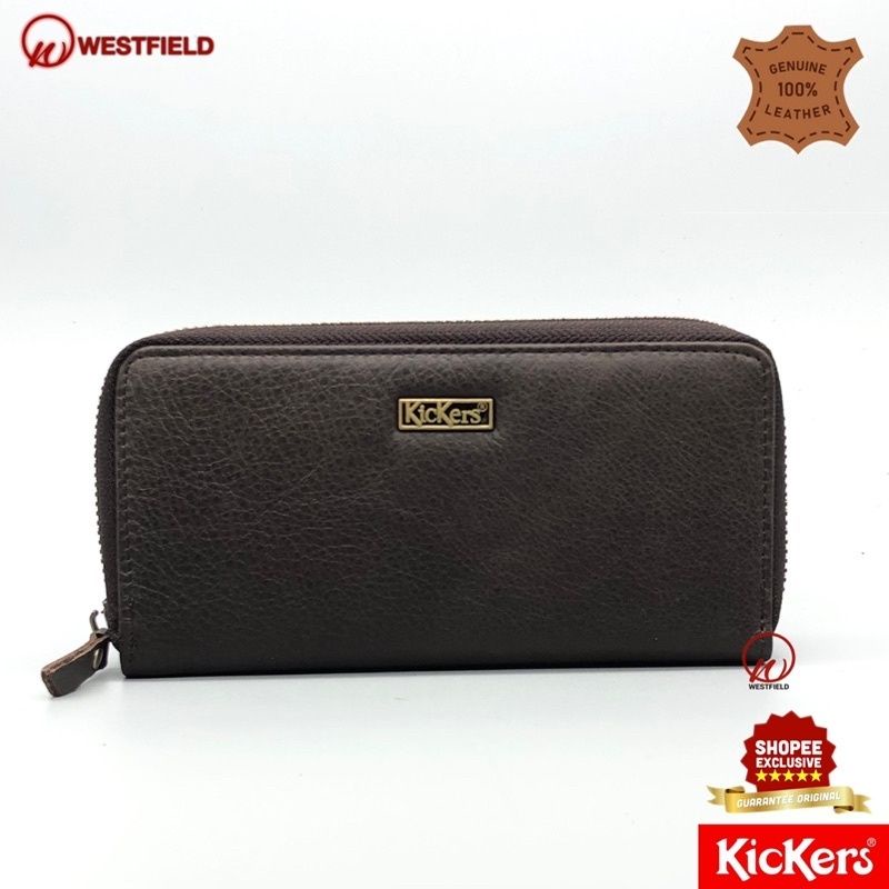 KICKERS PREMIUM LEATHER ZIPPER LONG WALLET ( KDQG-Z-51780 ) | Shopee ...