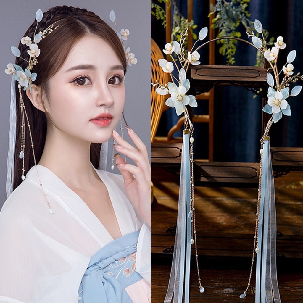 Hanfu Headdress Tassel Step Shaking Antique Fairy Headband Headband ...