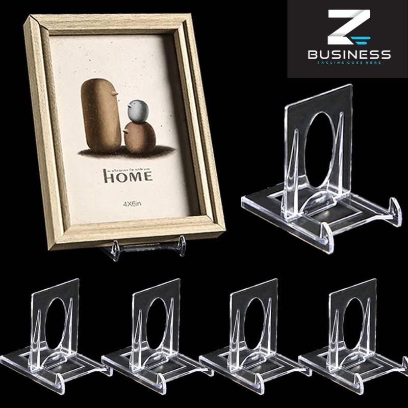 ZS High Quality Clear Acrylic Display Easels Adjustable Dishes Plates ...