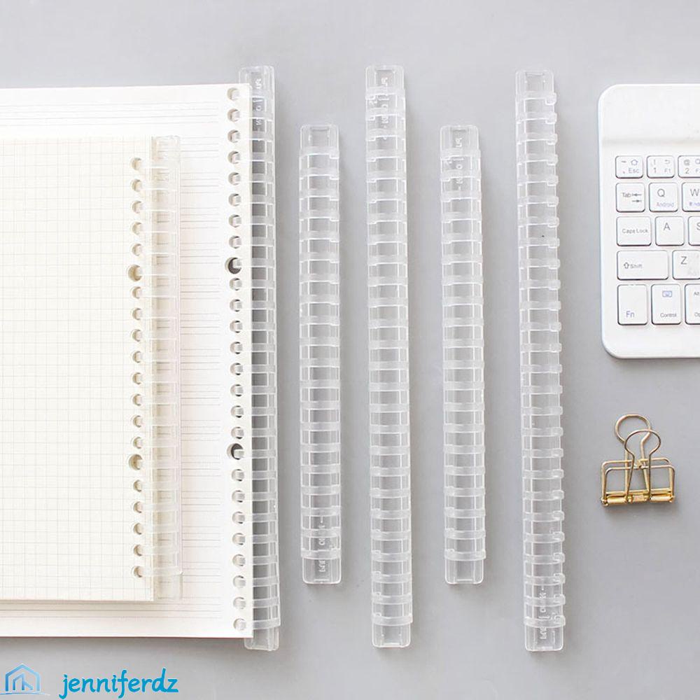 JENNIFERDZ 20/26 Hole Loose Leaf Book Binder Rings Transparent Plastic ...