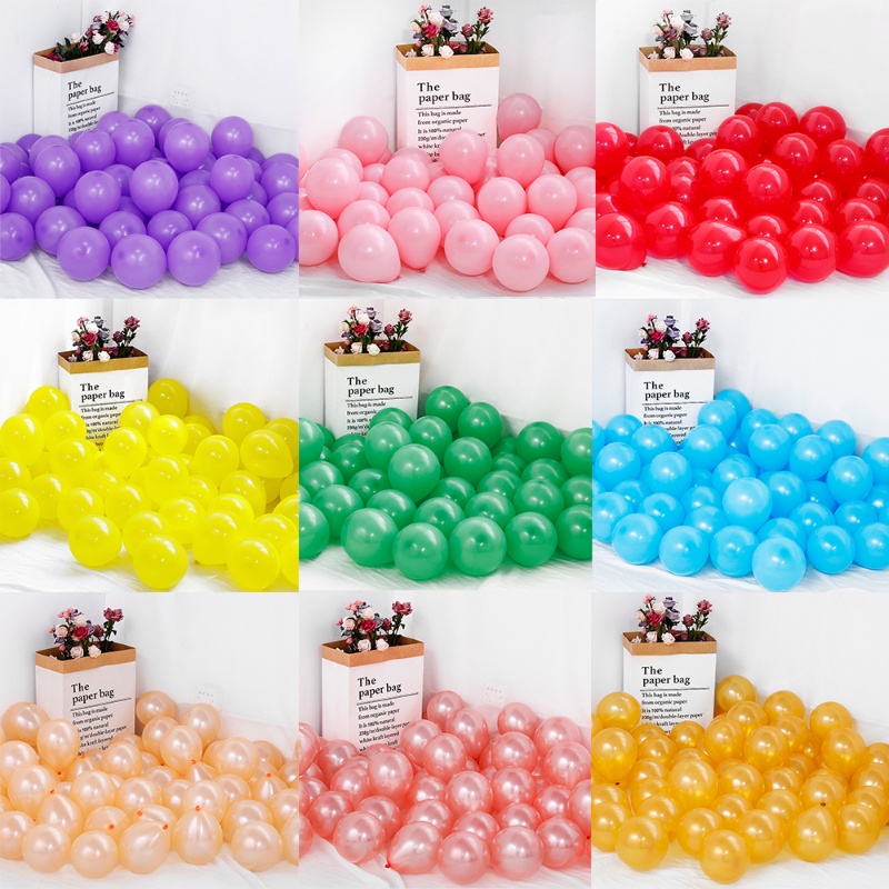 10pcs 12inch Pearl Balloon Pearl Latex Balloons Thickened Round Baby ...
