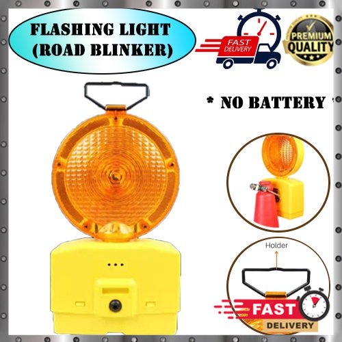 Road Flashing Light Road Blinker Safety Warning Light Barricade LED ...