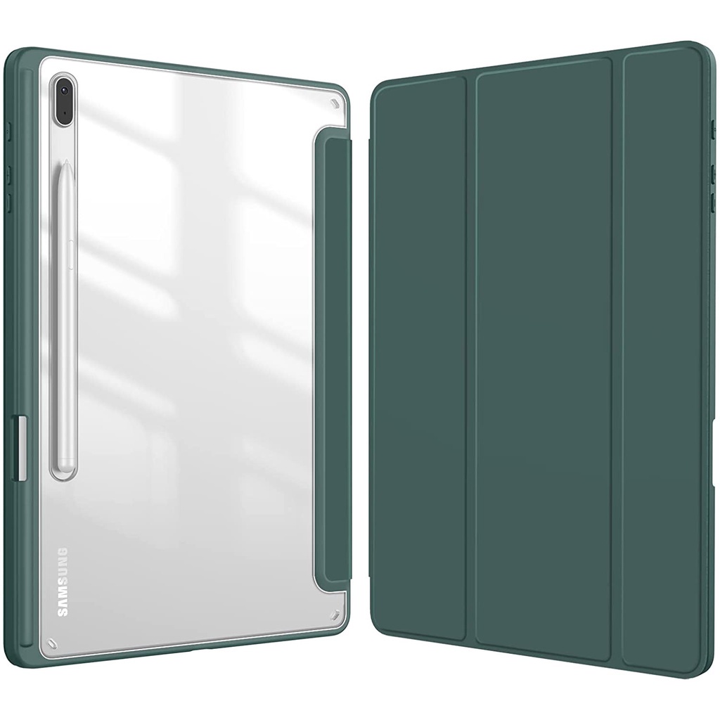 For Samsung Galaxy Tab S6 S8 S7 Plus S7 FE T970 12.4" Leather Folding ...