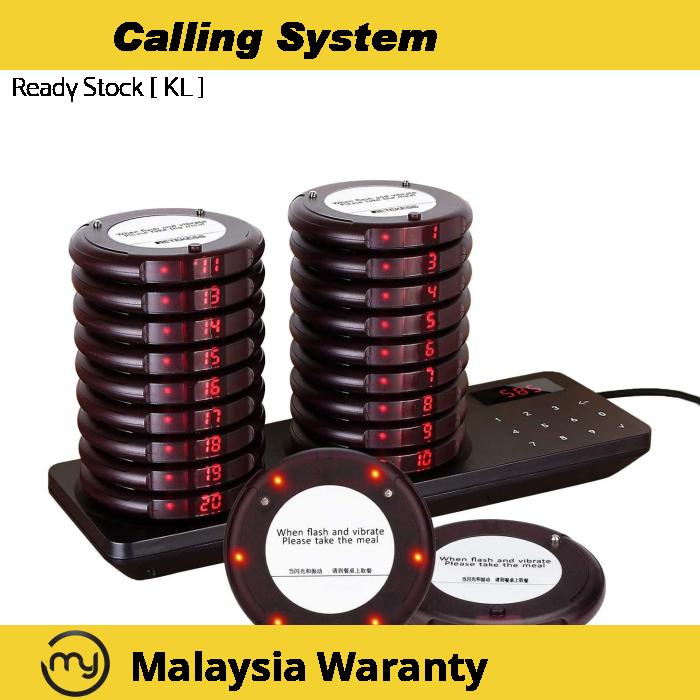 Vertical Dock 20 Wireless Small Pager Restaurant Queue Calling System | Shopee Malaysia