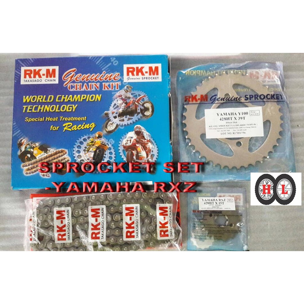 RKM YAMAHA RXZ SPROCKET SET ( Rantai Yamaha RXZ Spocket Set) | Shopee ...