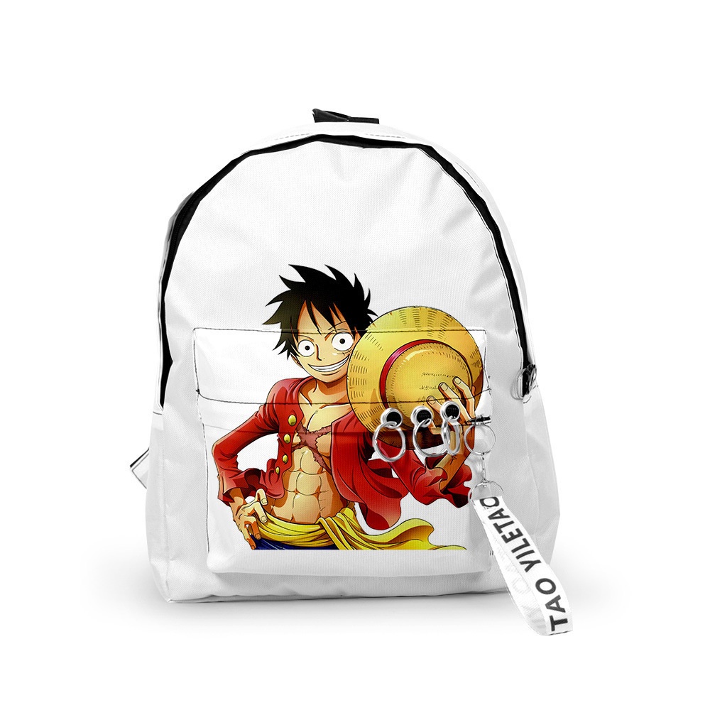One Piece Luffy Backpack Shoulder Bag Men's and Women's Bag College ...