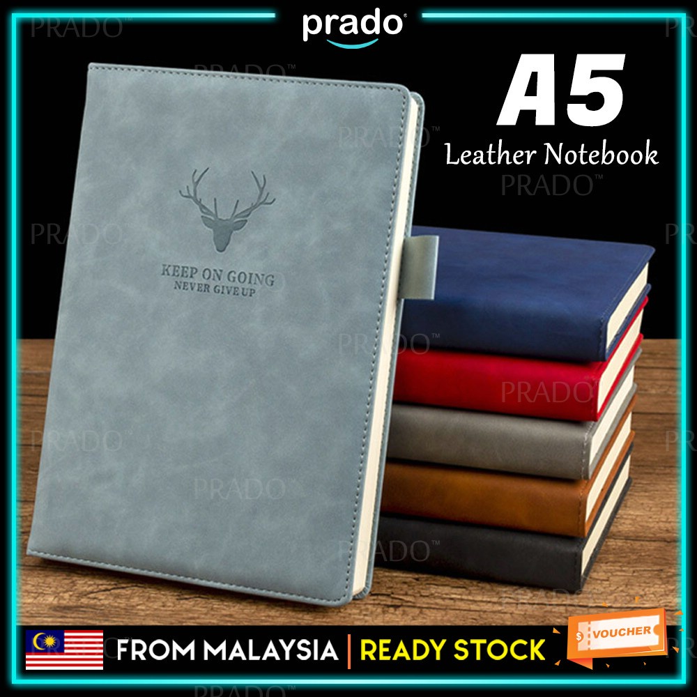 PRADO 360 Pages A5 PU Leather Cover Journal Writing Diary Notebook ...