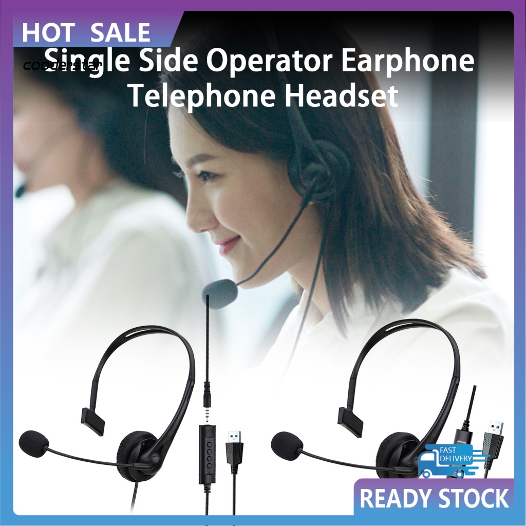 COOD ABS Headphone Professional Use Single Side Operator Earphone ...