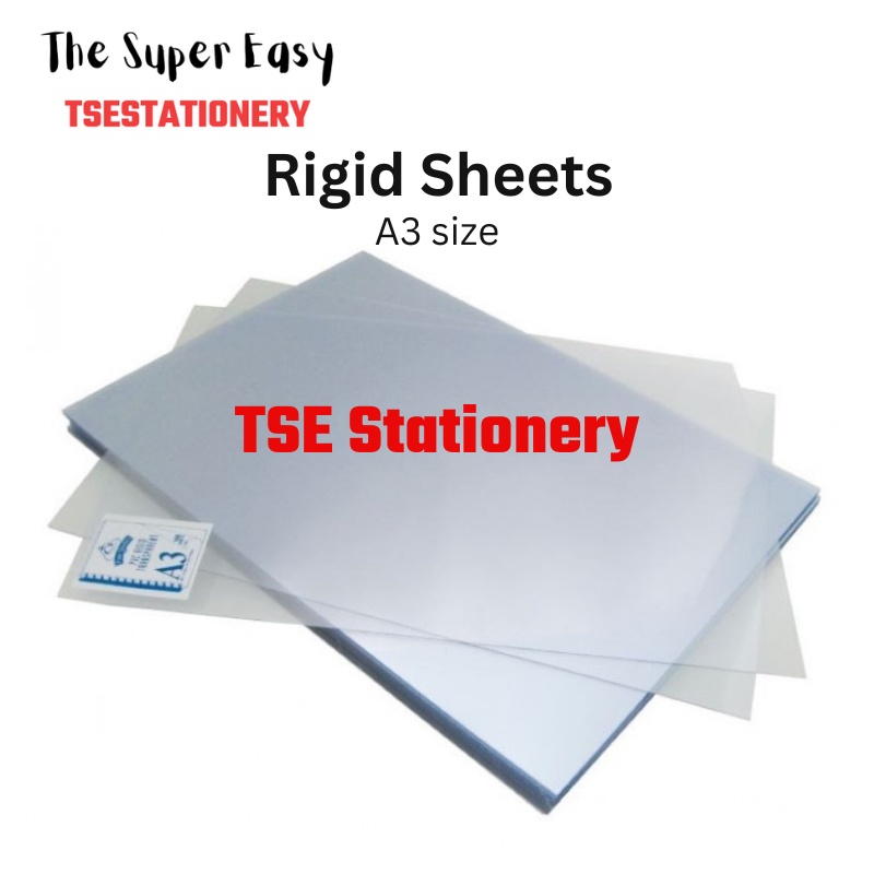 A3 size PVC Clear A3 Rigid Sheet 10‘s / Plastic A4 Cover / Binding ...