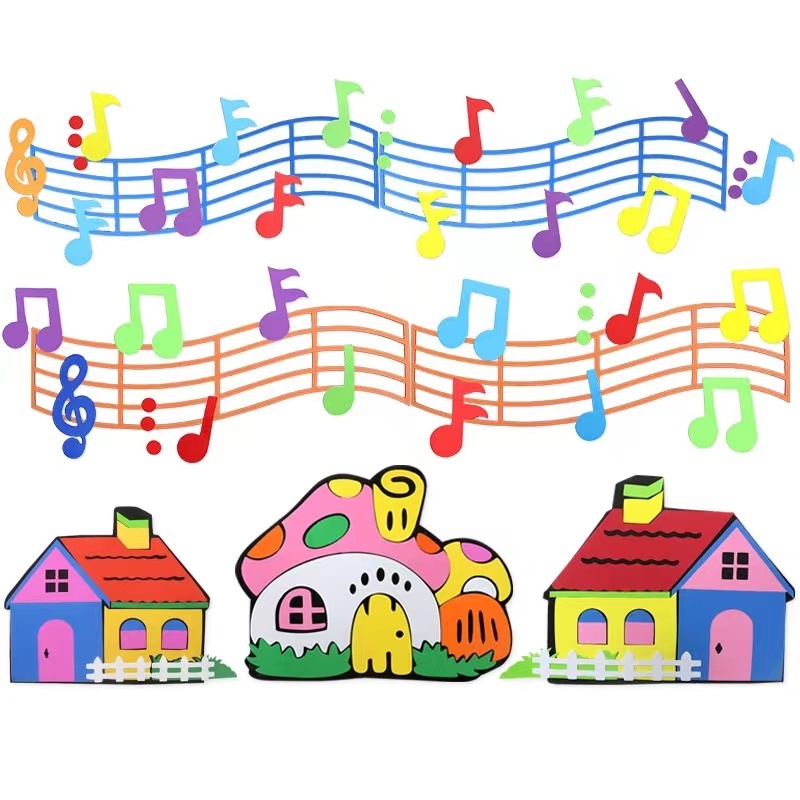 EVA Foam Craft 3D Wall Decoration classroom blackboard notice board ...
