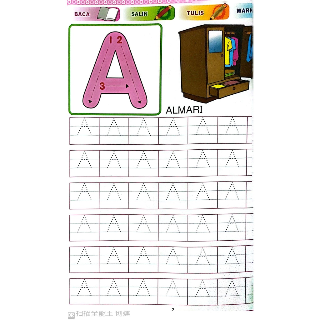 [FUNBOOK] Praktis Menulis ABC abc abjad huruf kecil / besar nombor ...