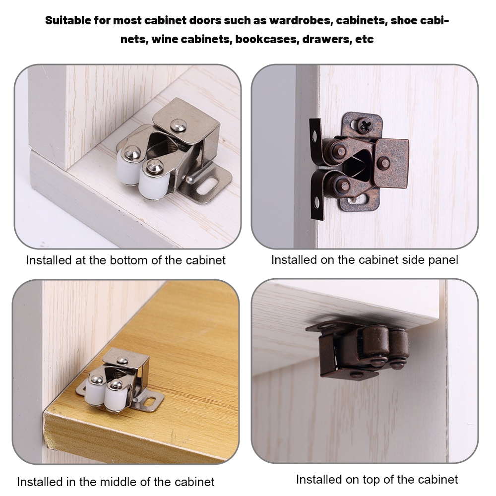 Cupboard Drawer Latches Catches Scroll Wheel Closer / Door Cabinet ...