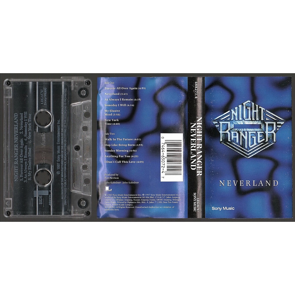 (Used) NIGHT RANGER Neverland CASSETTE TAPE | Shopee Malaysia