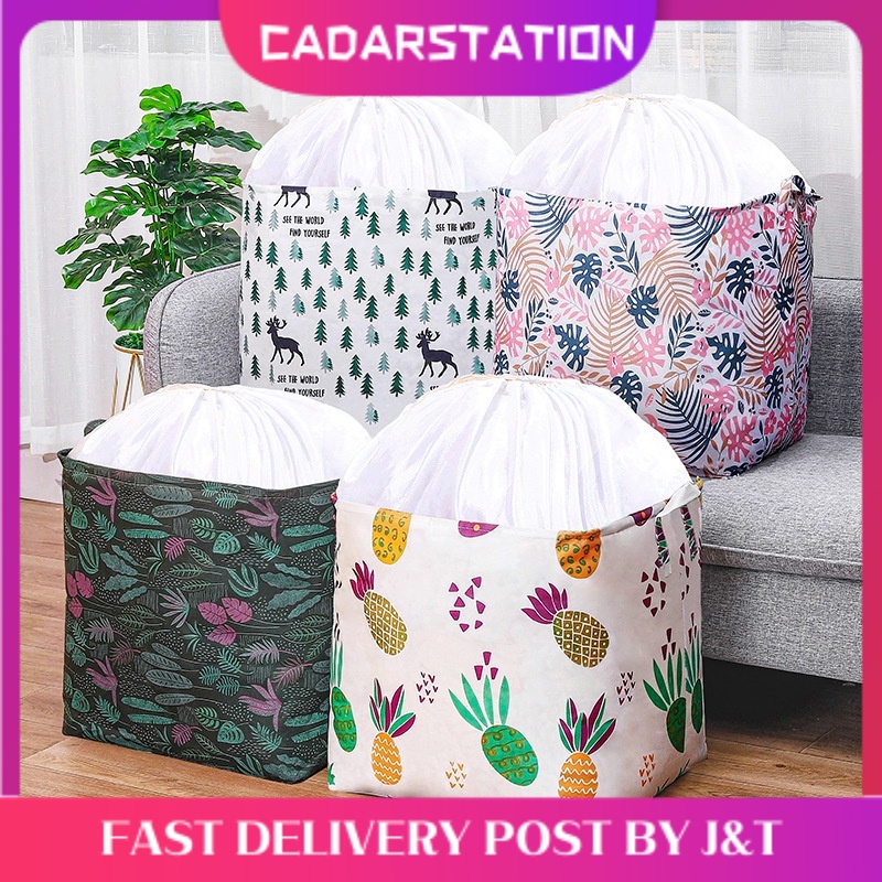 CS_ 140L Foldable Laundry Basket Storage Box Ready Stock Waterproof ...
