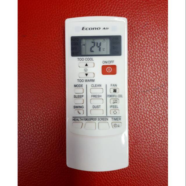 The Econo Air remote control can be replaced without setting settings ...