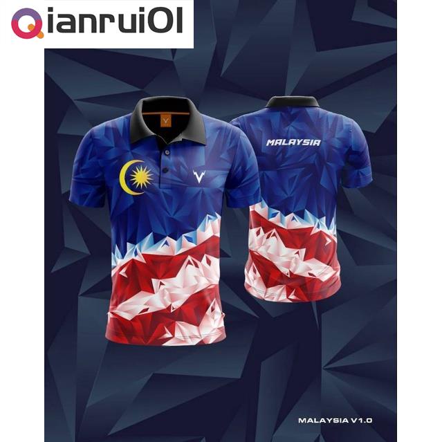 (Qianrui01) Baju Malaysia Merdeka Jersi Merdeka Corak Premium | Shopee ...
