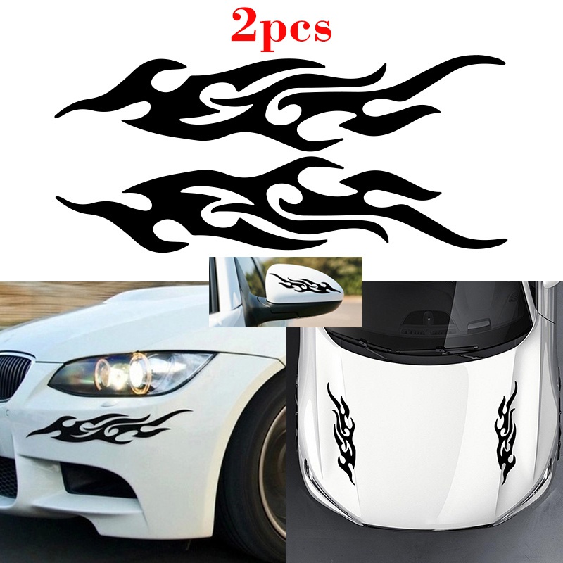 Flame Totem Reflective JDM Stickers Fashion Car Stickers Self-adhesive ...