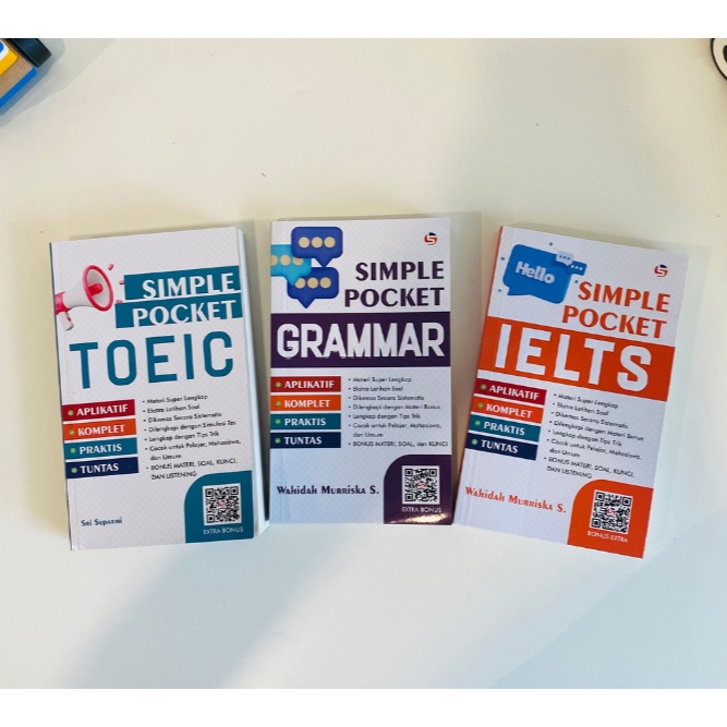 English Learning Book - Simple Pocket GRAMMAR, TOEIC, IELTS | Shopee ...