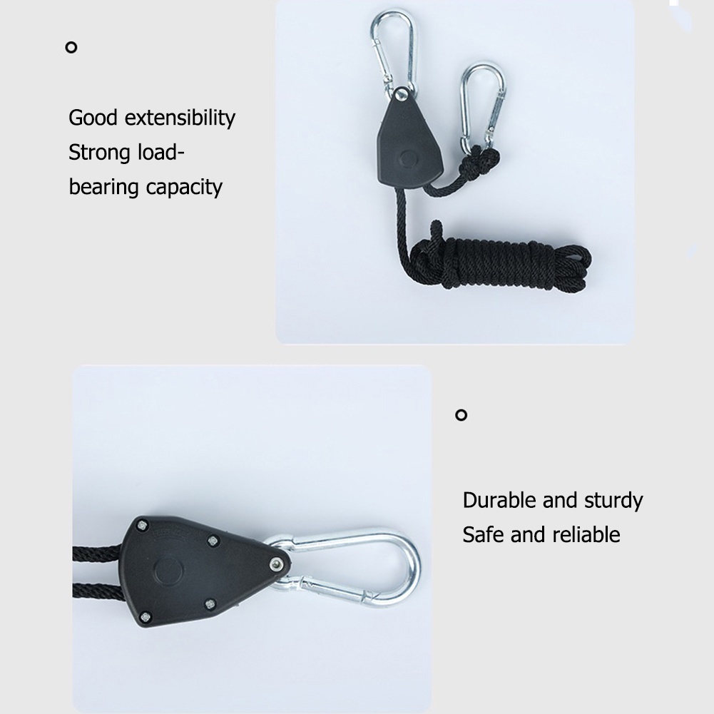 1-16PCS Hanger Pulley Ratchets Kayak and Canoe Boat Bow Stern Rope Lock ...