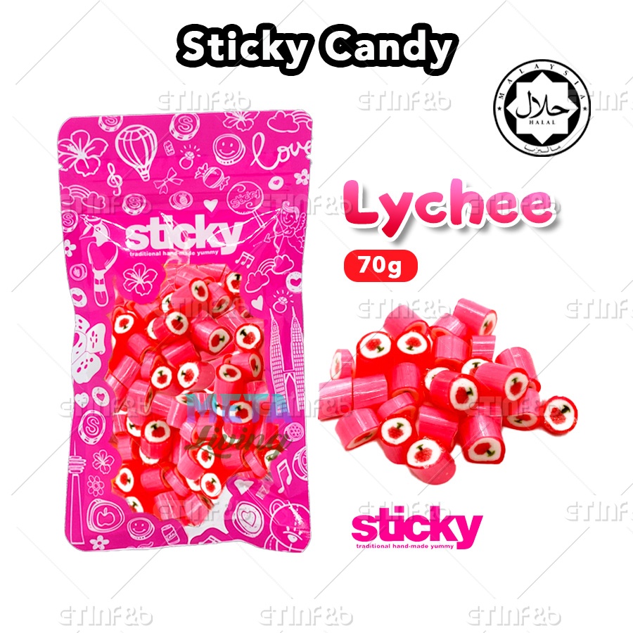 STICKY CANDY GULA-GULA VIRAL STOK SEDIA Thank You Happy Birthday Gift I ...
