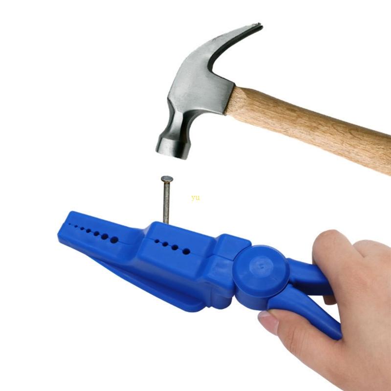 yu Nail Fixing Tool Nail Auxiliary Pliers for Hammering Nails Holder ...