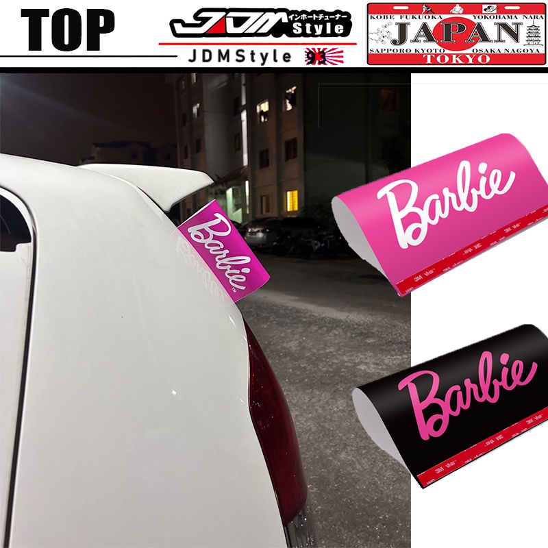 Barbie Car Trunk Door Label Exterior Decoration Label Motorcycle ...