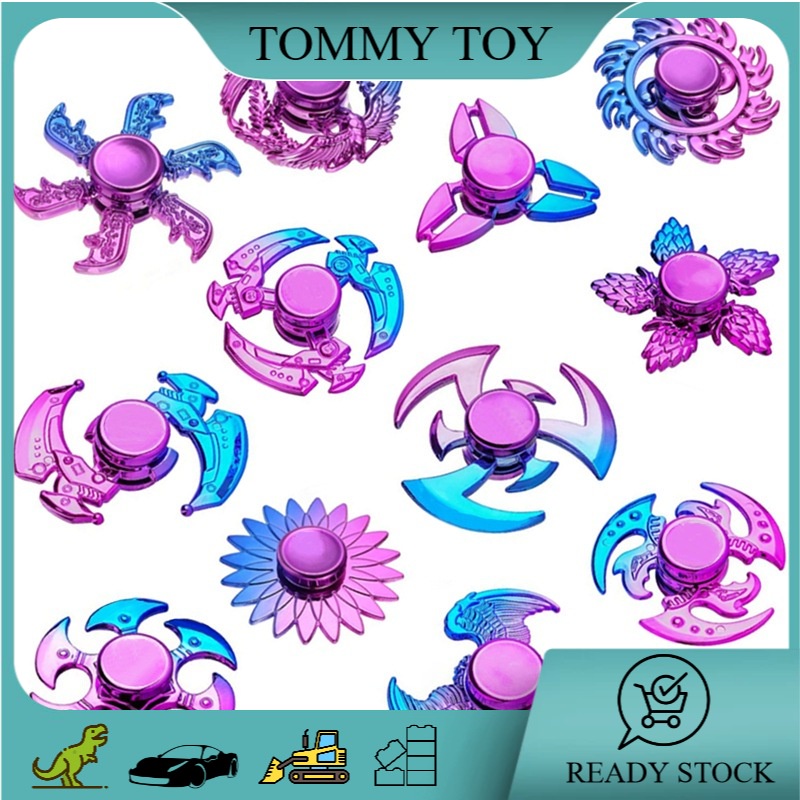 🇲🇾READY STOCK🇲🇾 Colourful Plastic fidget spinner toy / Kids toys ...