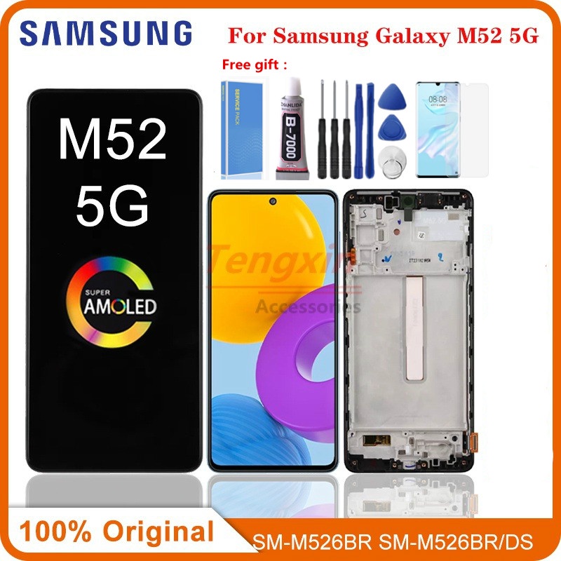 6.7'' Original AMOLED Display For Samsung Galaxy M52 5G M526 M526B LCD ...