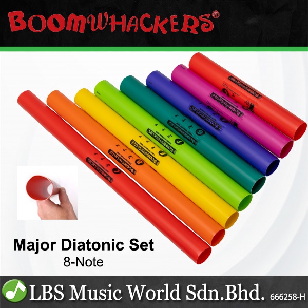 Boomwhacker 8 Note C Major Diatonic Set Color Coded Tuned Percussion ...