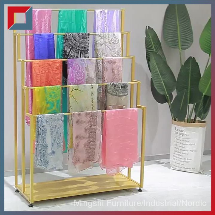 Floor standing scarf rack, silk scarf display rack, clothing store ...