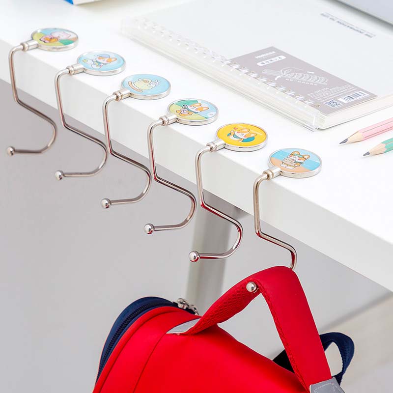 Creative Desk Side Hook Free Punch Desk Side Hook Student Hanging Bag ...