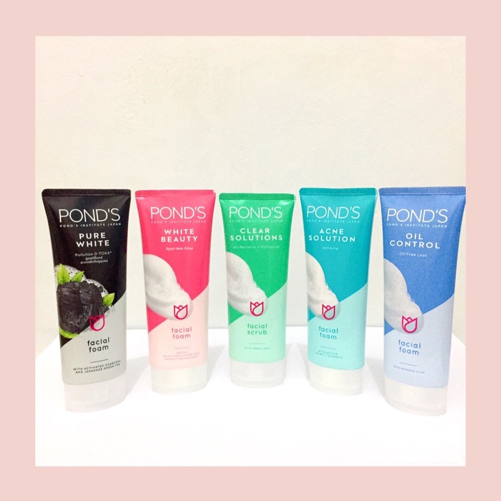 PONDS FACIAL FOAM SCRUB 50G / 100G WHITE BEAUTY / CLEAR SOLUTIONS ...