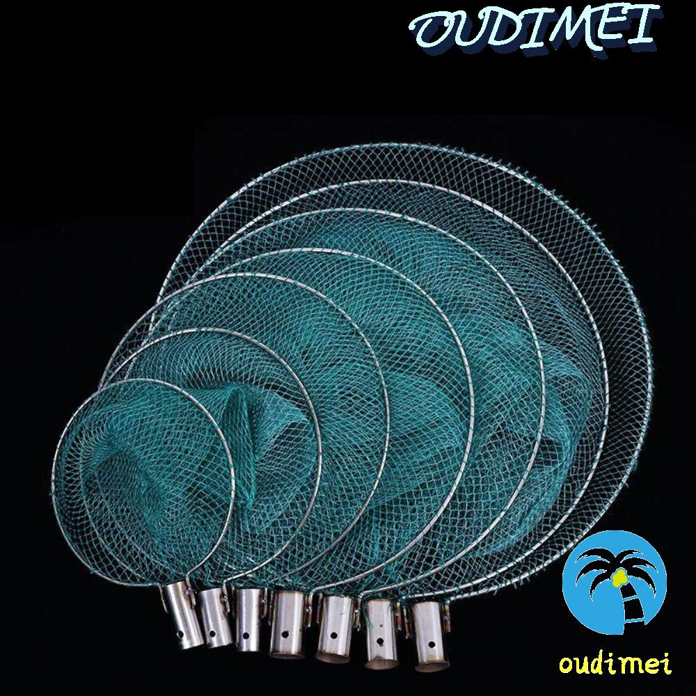 OUDIMEI Fly Fishing Net Collapsible Foldable Shrimp Mesh Cage Crawfish ...