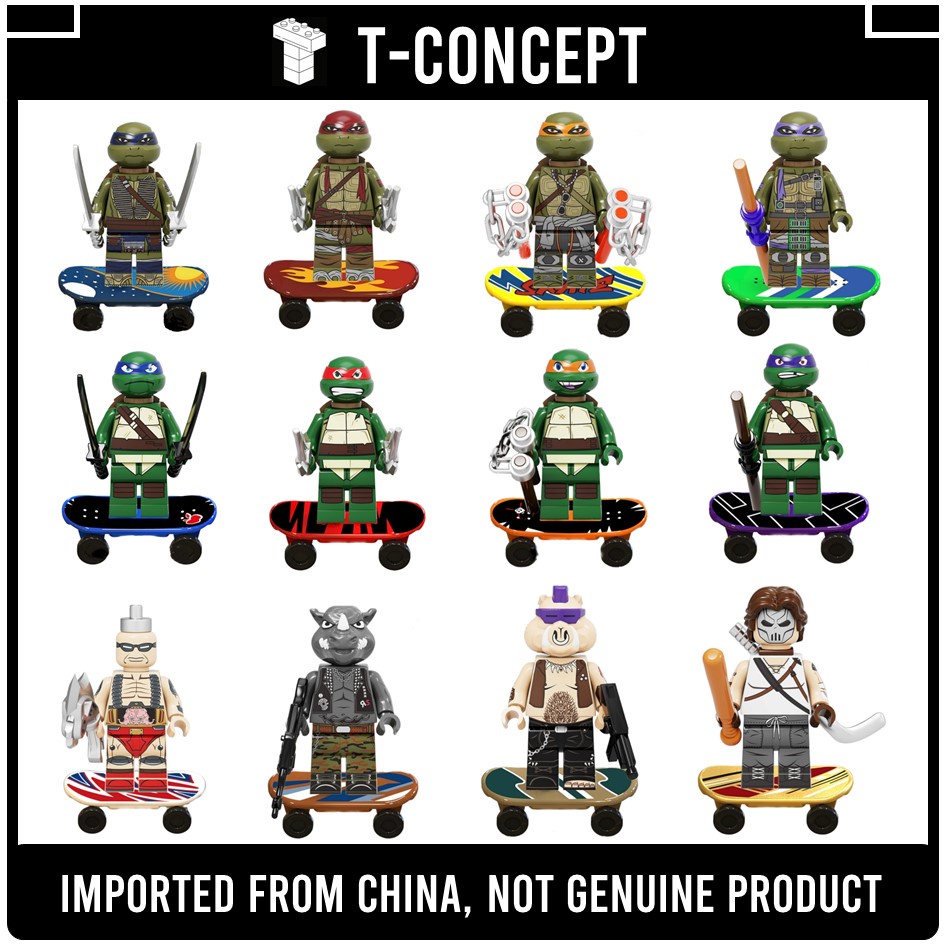 Ninja Turtles Battle Lego Mini Figure Building Block Collection KF6125 ...