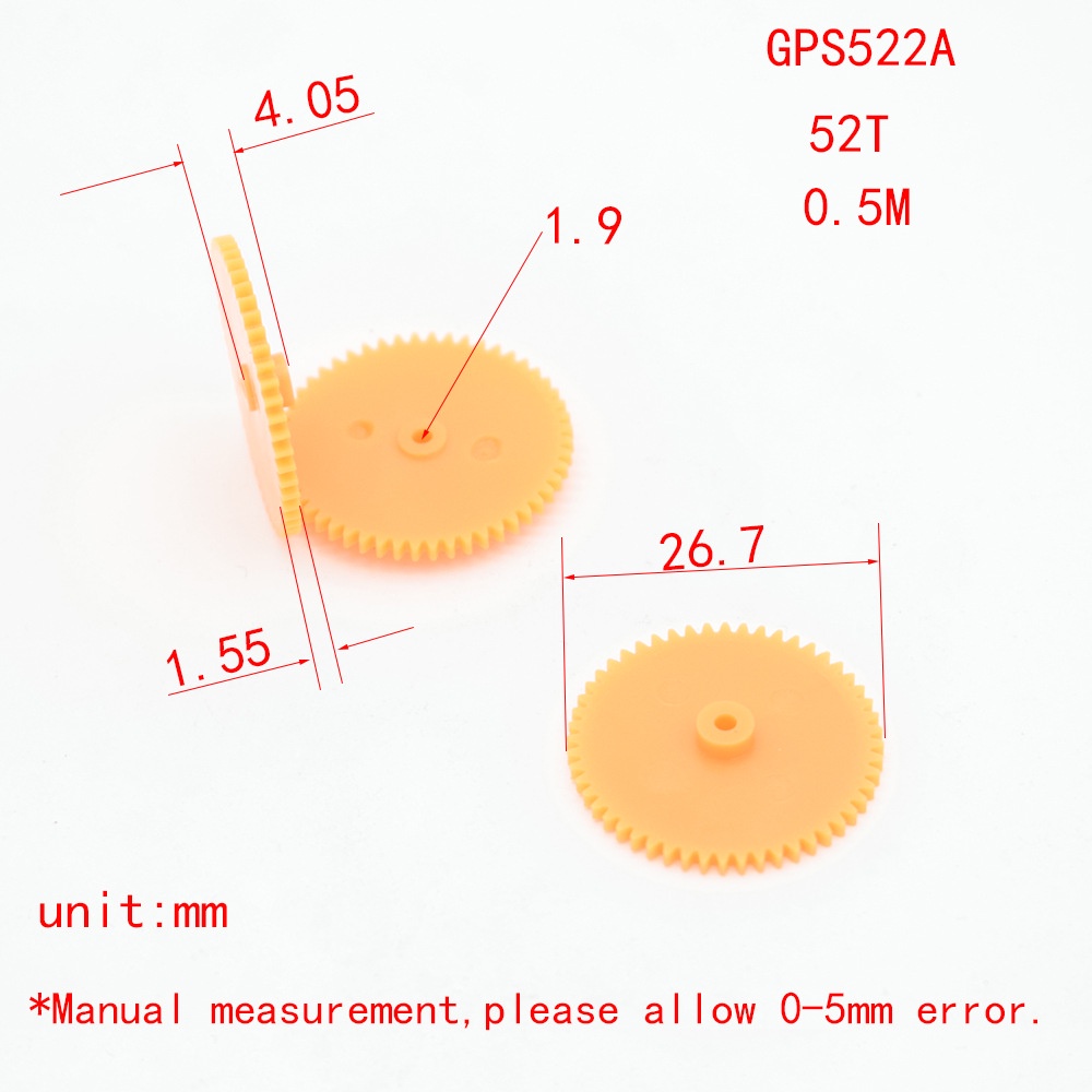 52 teeth gear motor Toy gear toy accessories technology production soft ...
