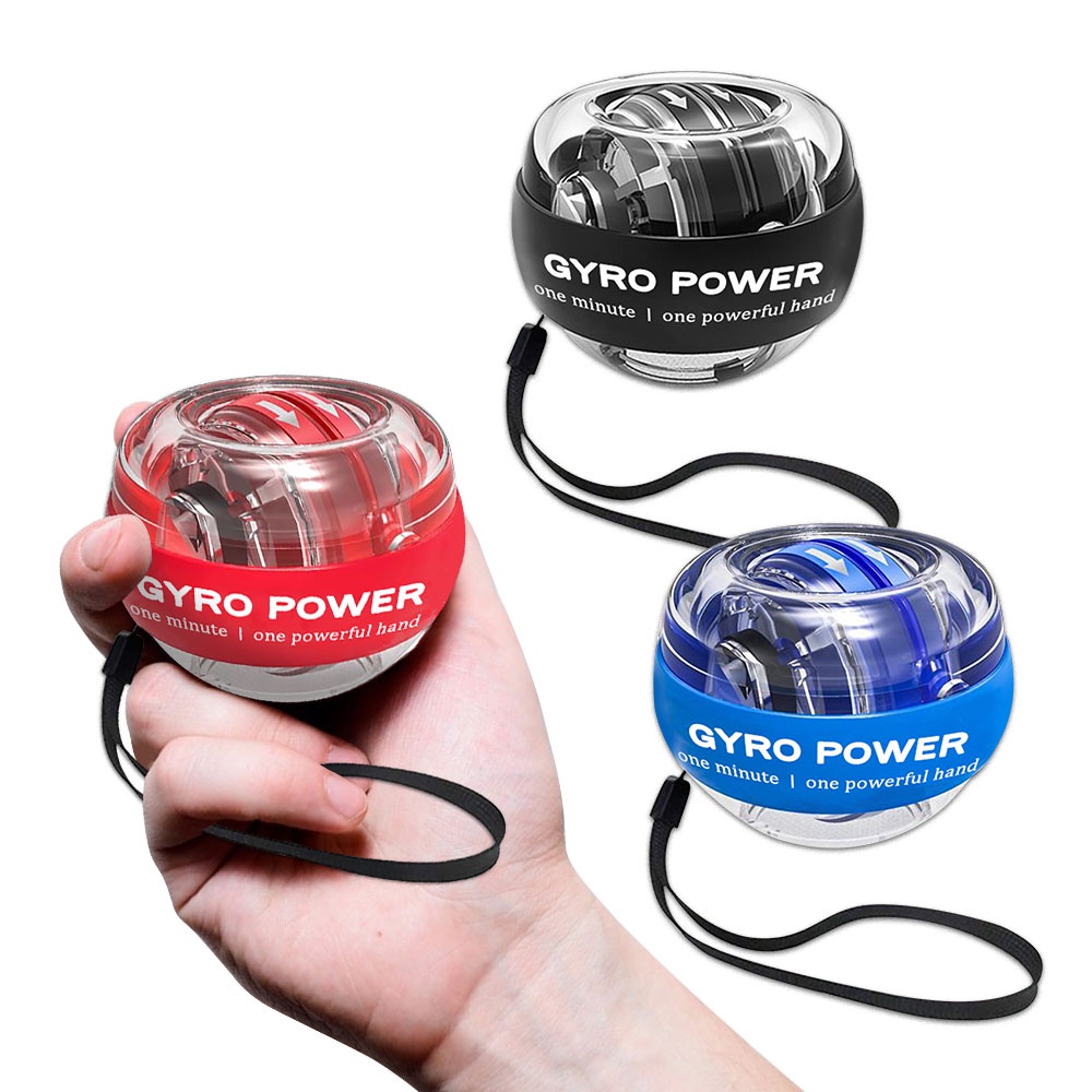 Power Ball Hand Exercise Gyro Ball Gyroscope LED Wrist Gym Training ...