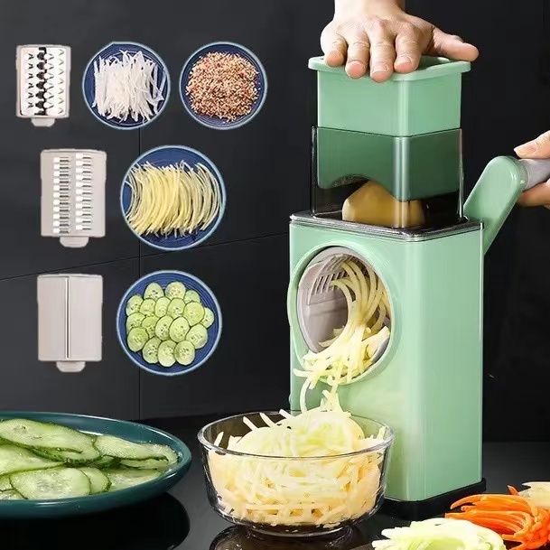 SF_ Rotary Vegetable Cutting Machine Multifunction Food Chopper Slicer ...