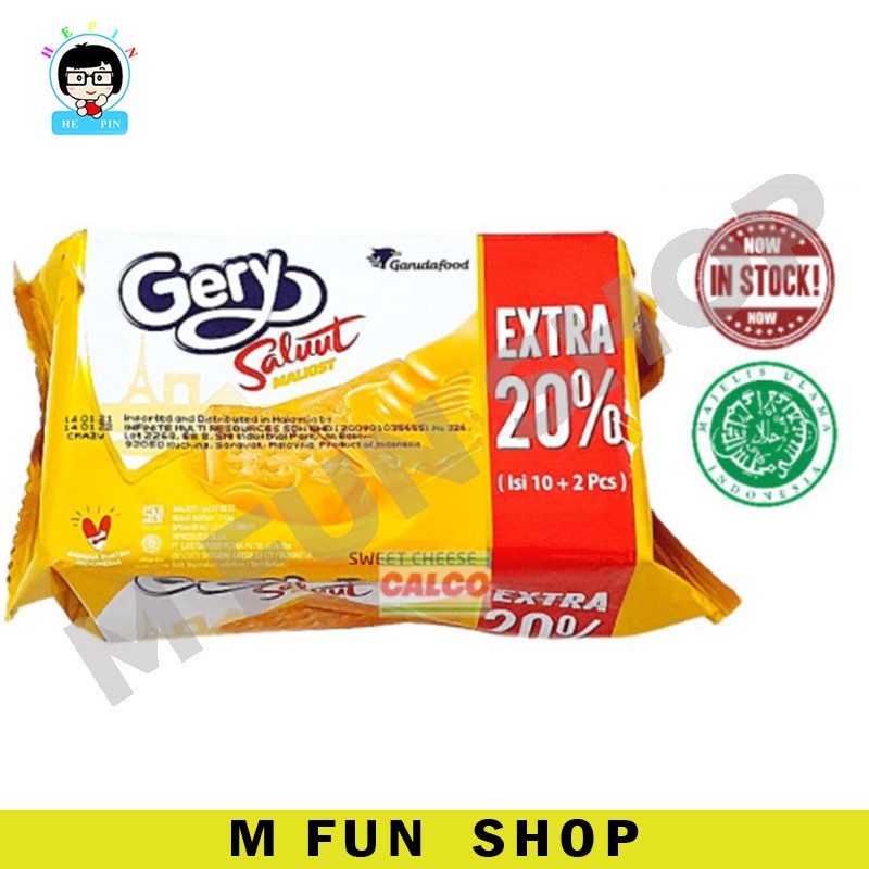 Gery 10 pcs Saluut Malkist (Tanpa Tambahan 20%) Biskut Keropok - Keju ...